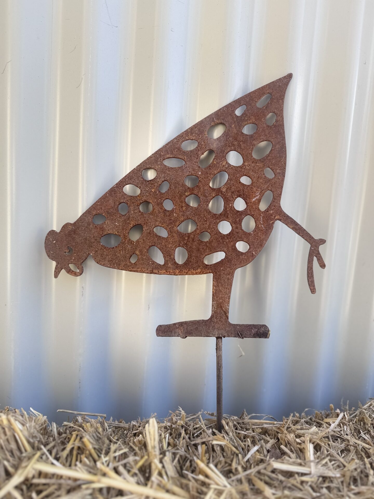 Garden Stake - Chook 2 Lge | Rock DeSigns